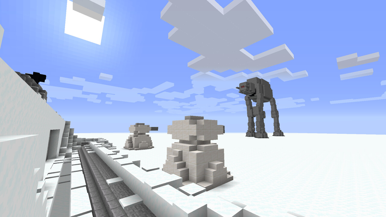 Hoth from episode 5 of starwars Minecraft Map