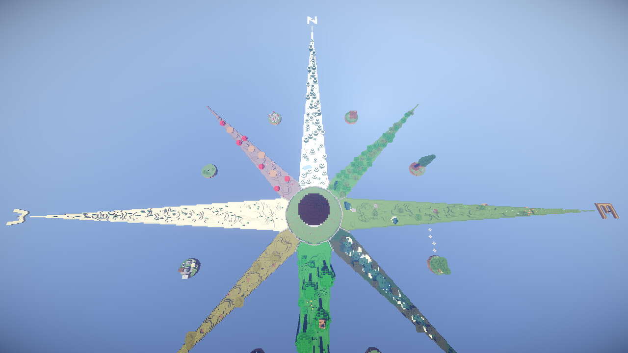 Compass Isle - A Survival-Adventure Sky Island Map Minecraft Map