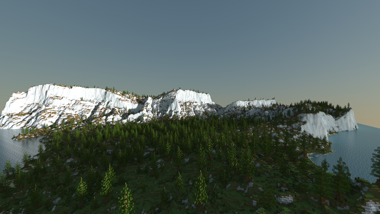 Snow-White Rocks Minecraft Map