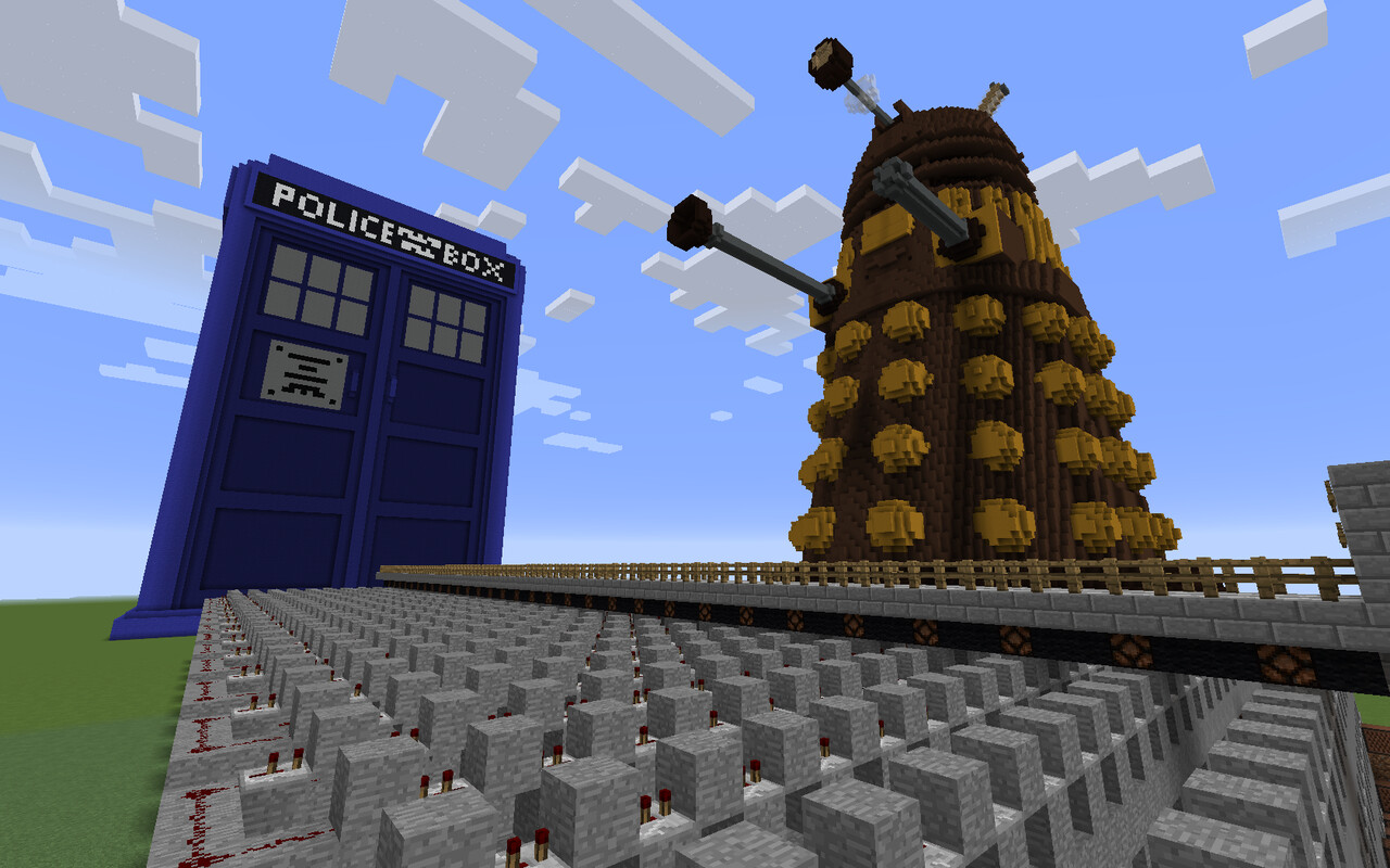 Doctor Who Intro Theme 2005 - 2007 With Note Block! Minecraft Map