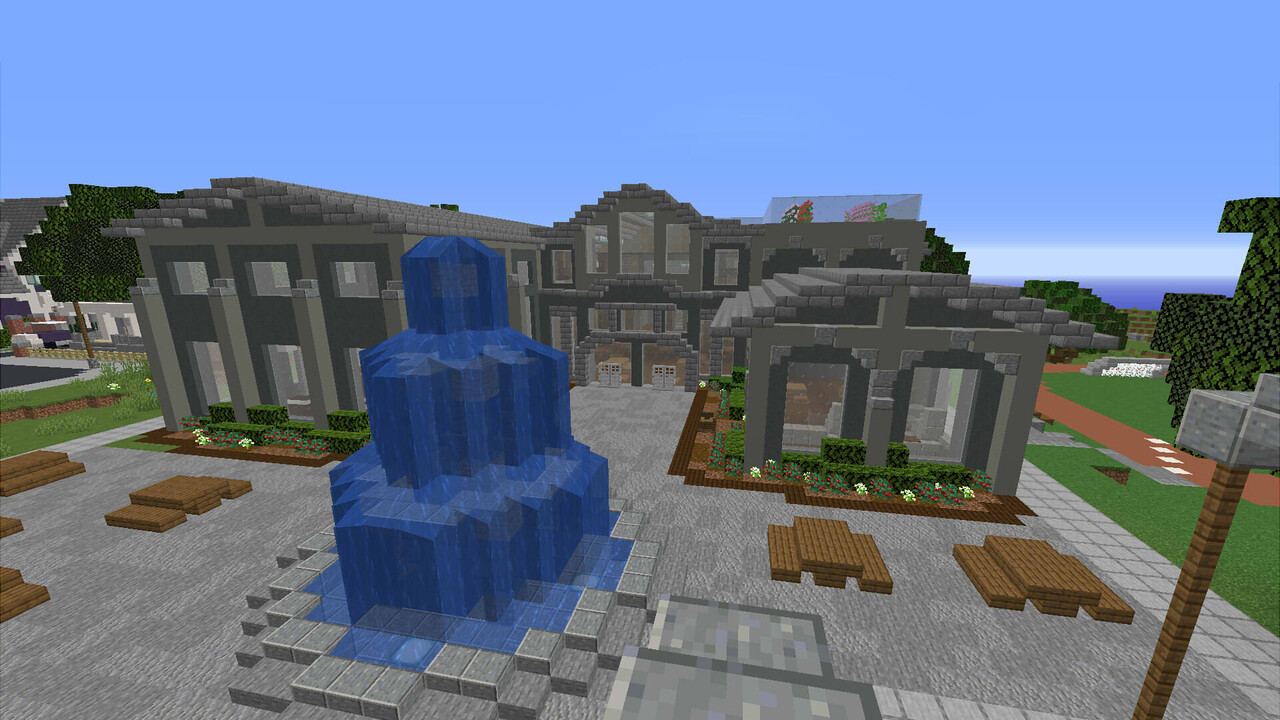 Modern Town and School Minecraft Map