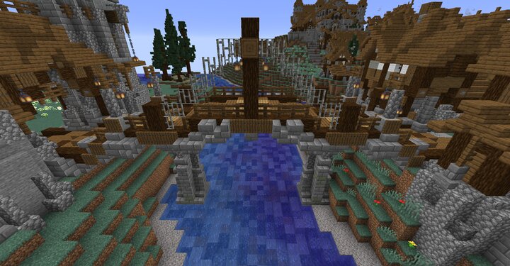 Nordic / medieval bridge #1 Project Aldinnheimr Minecraft Map