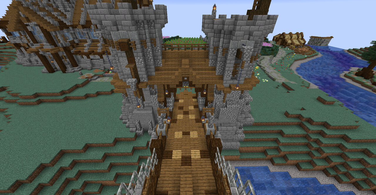 Nordic / medieval bridge #1 Project Aldinnheimr Minecraft Map