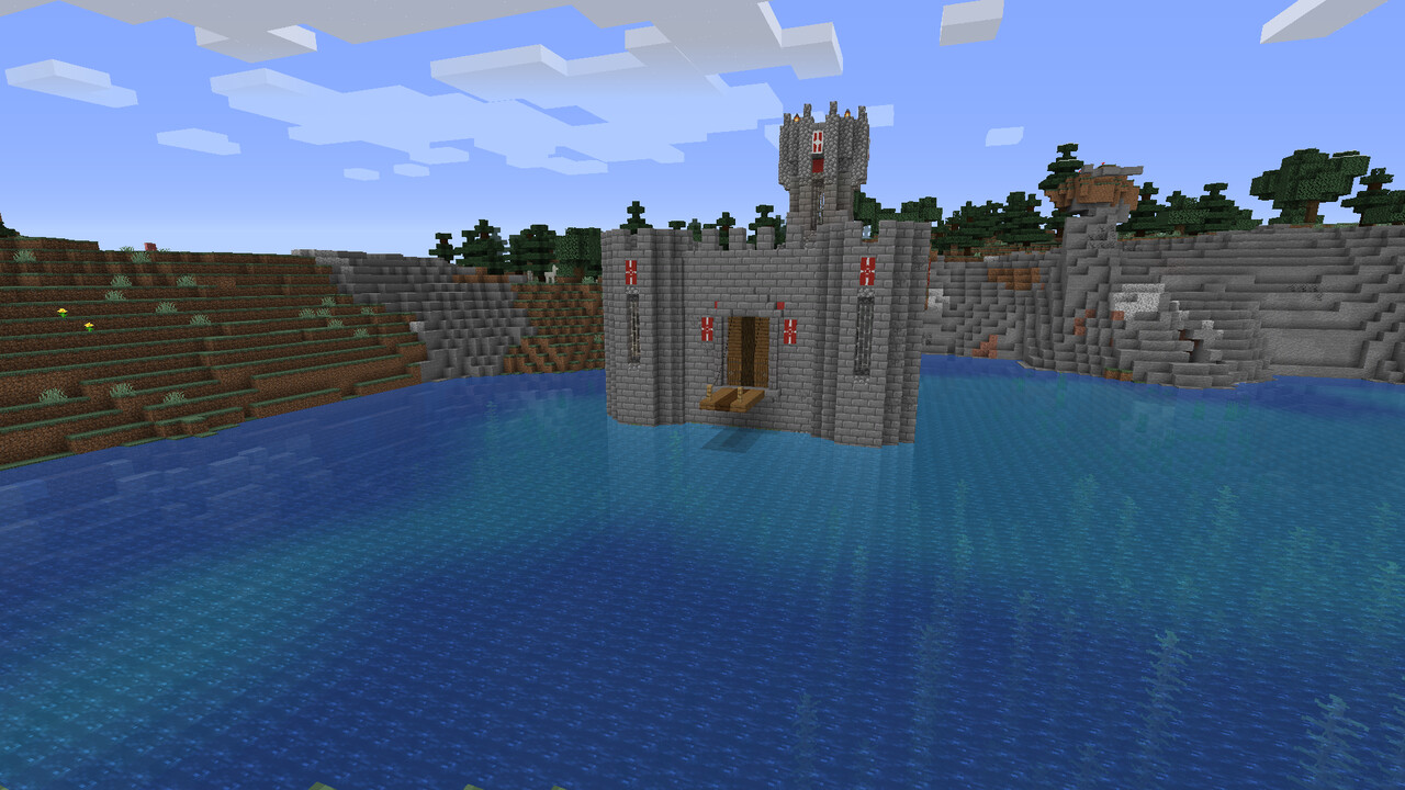 Fort In A Lake Minecraft Map