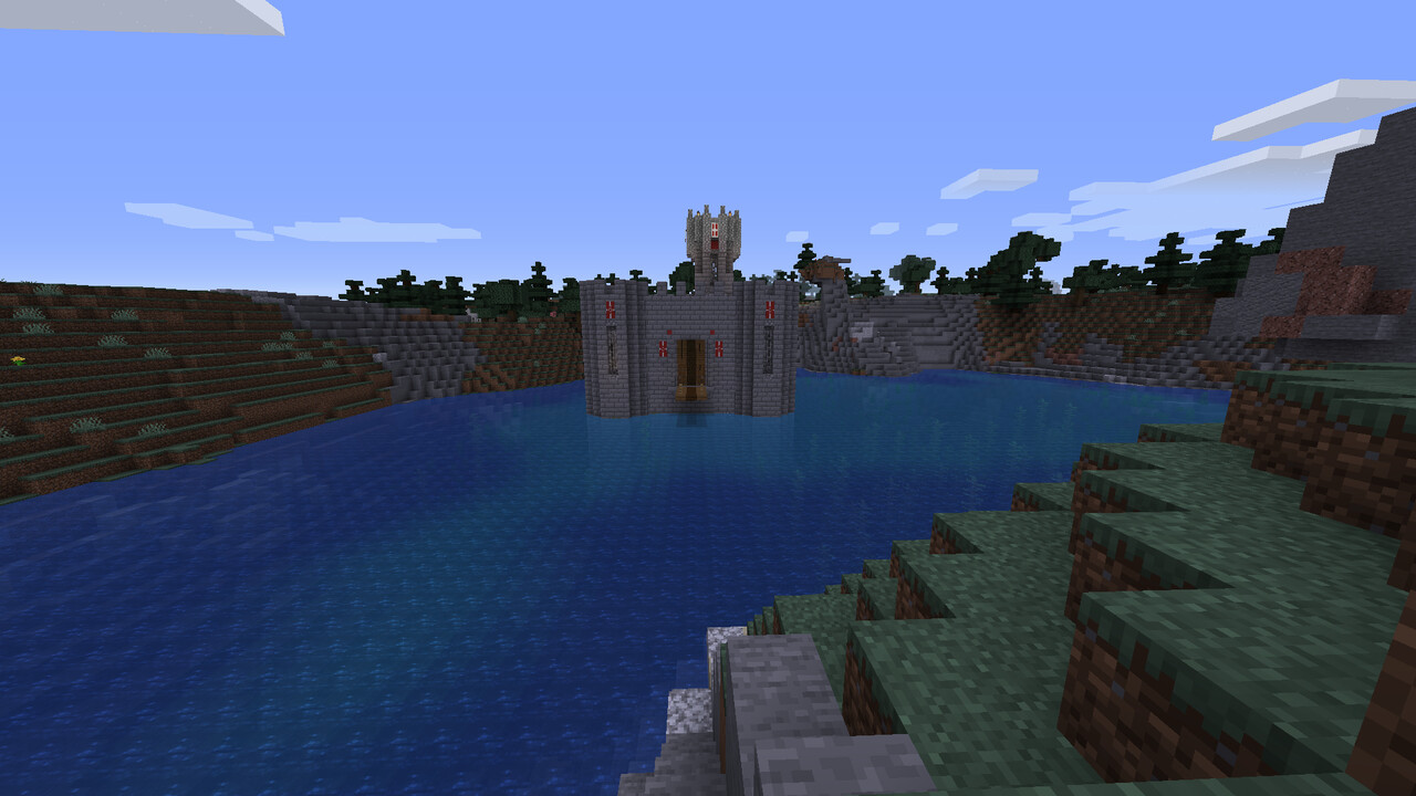 Fort In A Lake Minecraft Map