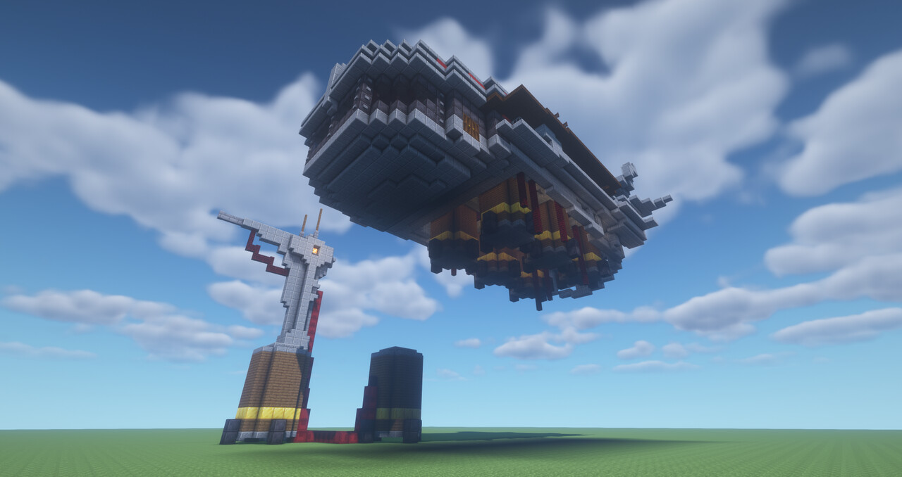 Steampunk Refuel Station + Fuel Carrier Minecraft Map