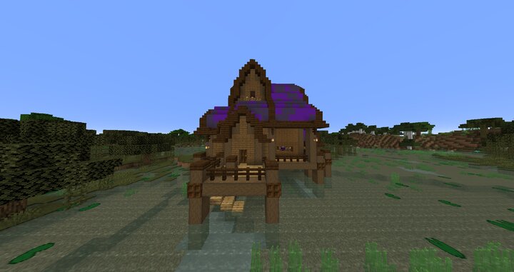 Upgraded Vanilla Witch Hut Minecraft Map