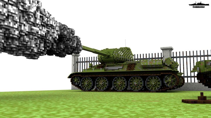 T-34-85 20:1 Scale Minecraft Map
