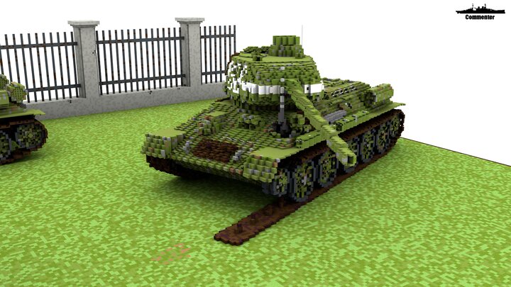 T-34-85 20:1 Scale Minecraft Map