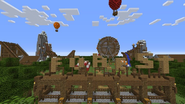 Forest fair themepark Minecraft Map