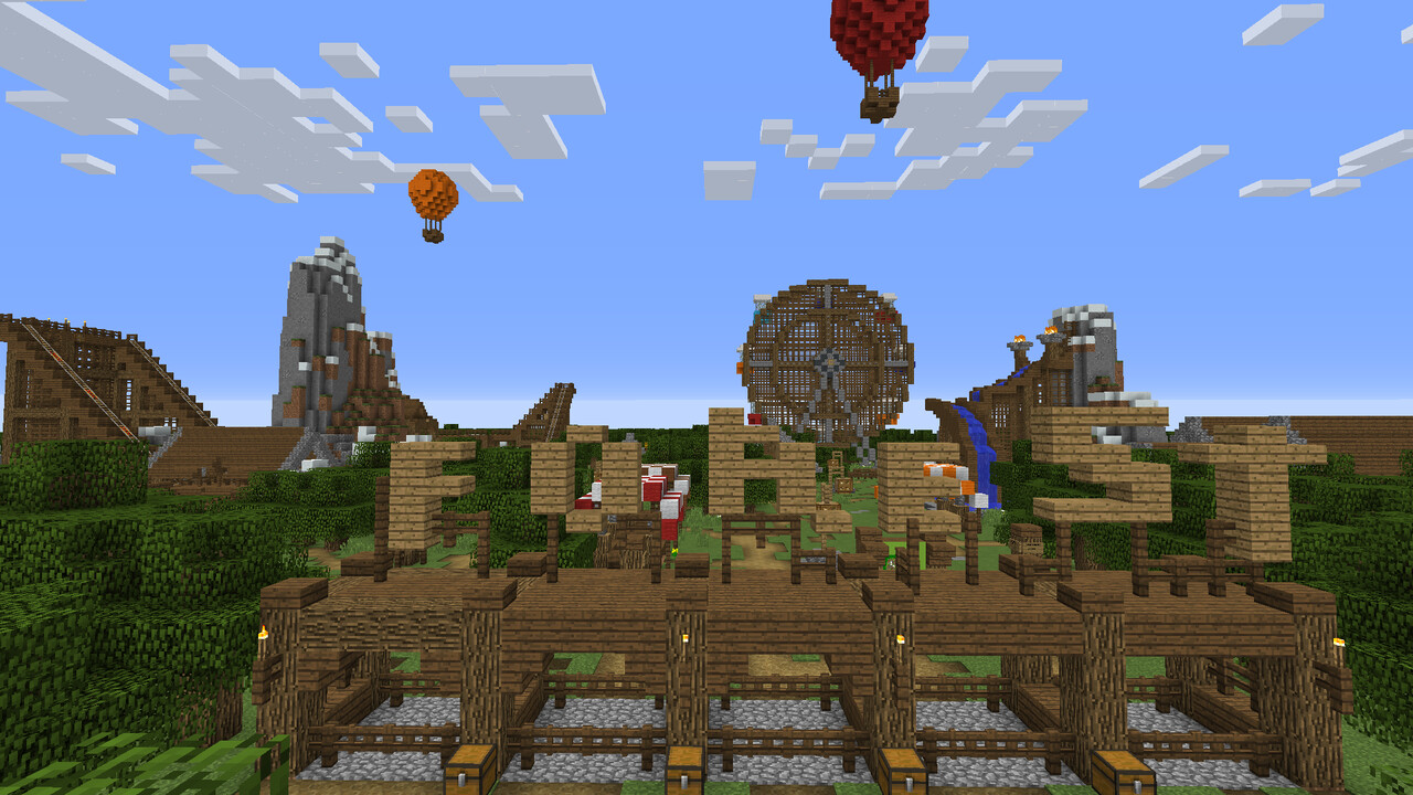 Forest fair themepark Minecraft Map