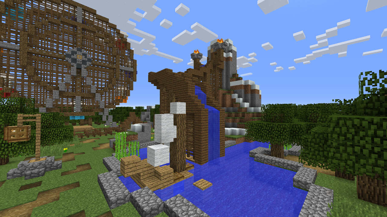 Forest fair themepark Minecraft Map