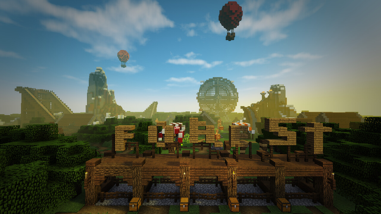 Forest fair themepark Minecraft Map