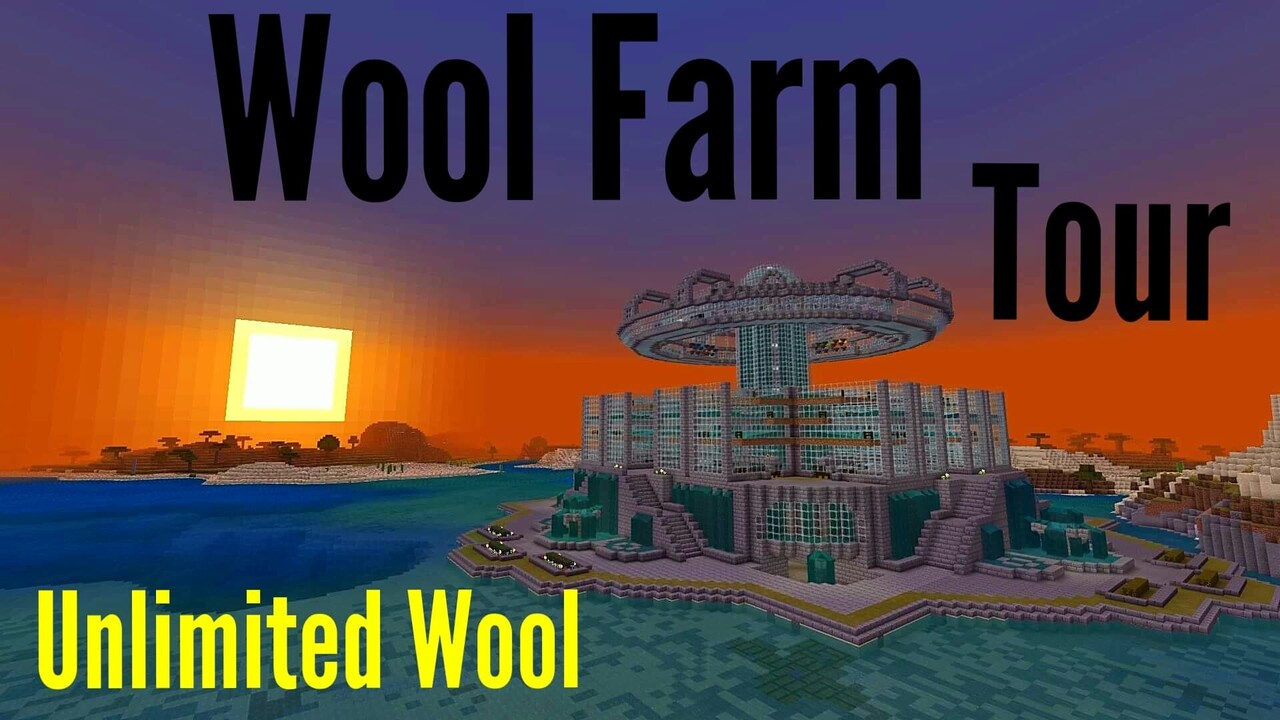 Wool Farm (Unlimited Wool) survival Minecraft Map