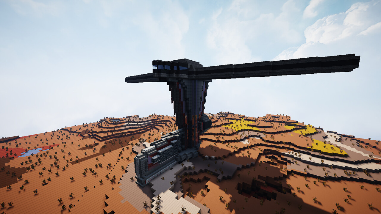Space ship mars Minecraft Map