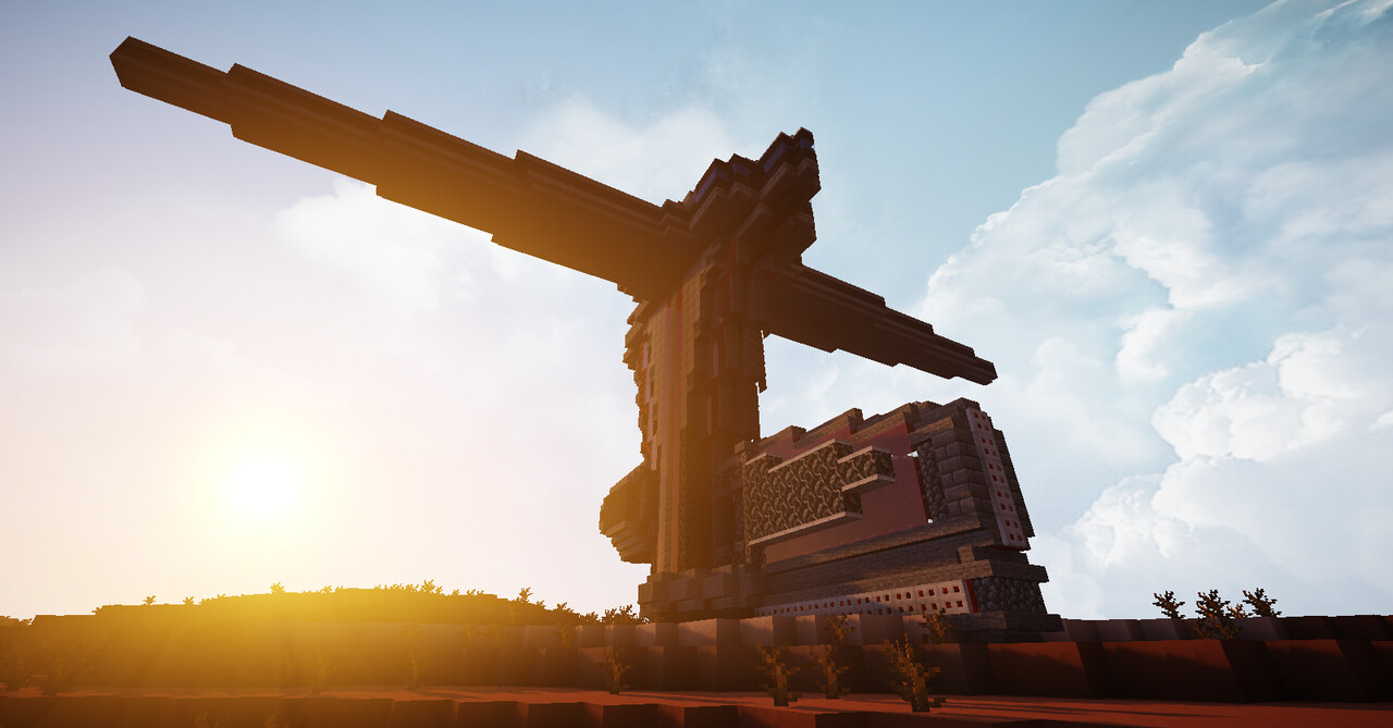 Space ship mars Minecraft Map