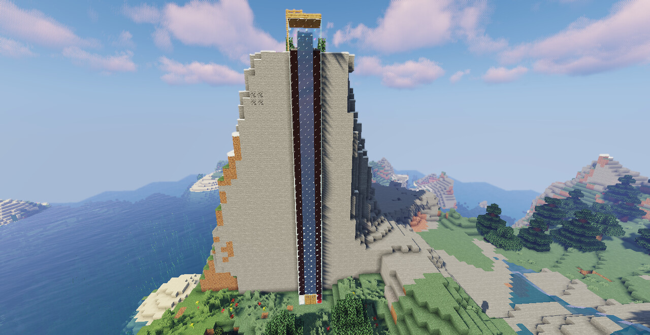 Cliff hang house Minecraft Map