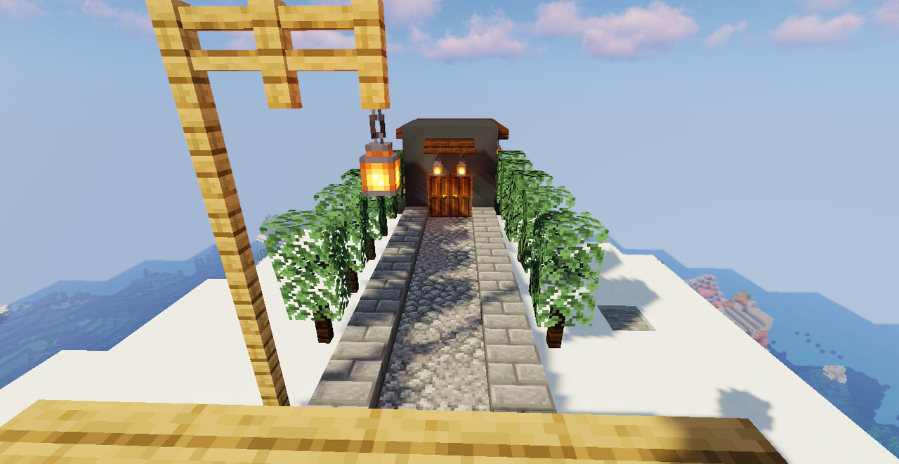 Cliff hang house Minecraft Map