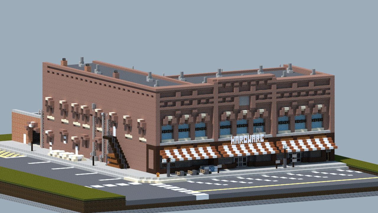 Corner hardware store [With Interior and download] Minecraft Map