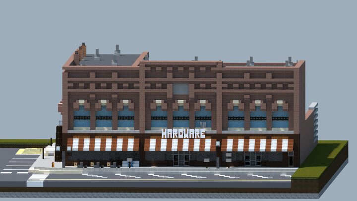 Corner hardware store [With Interior and download] Minecraft Map