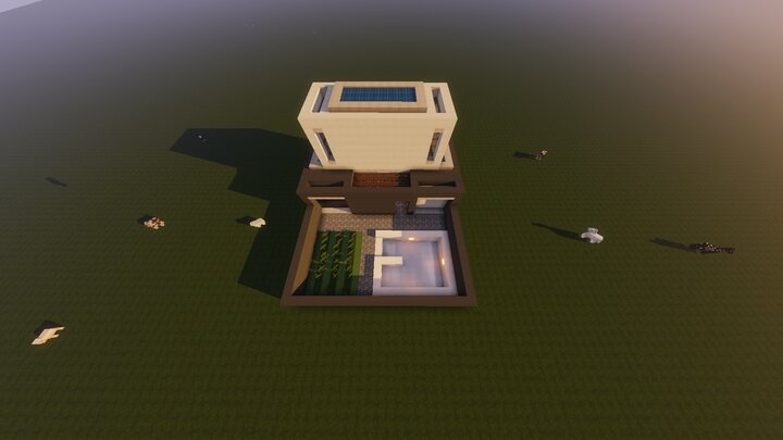 Modern Cube House Minecraft Map