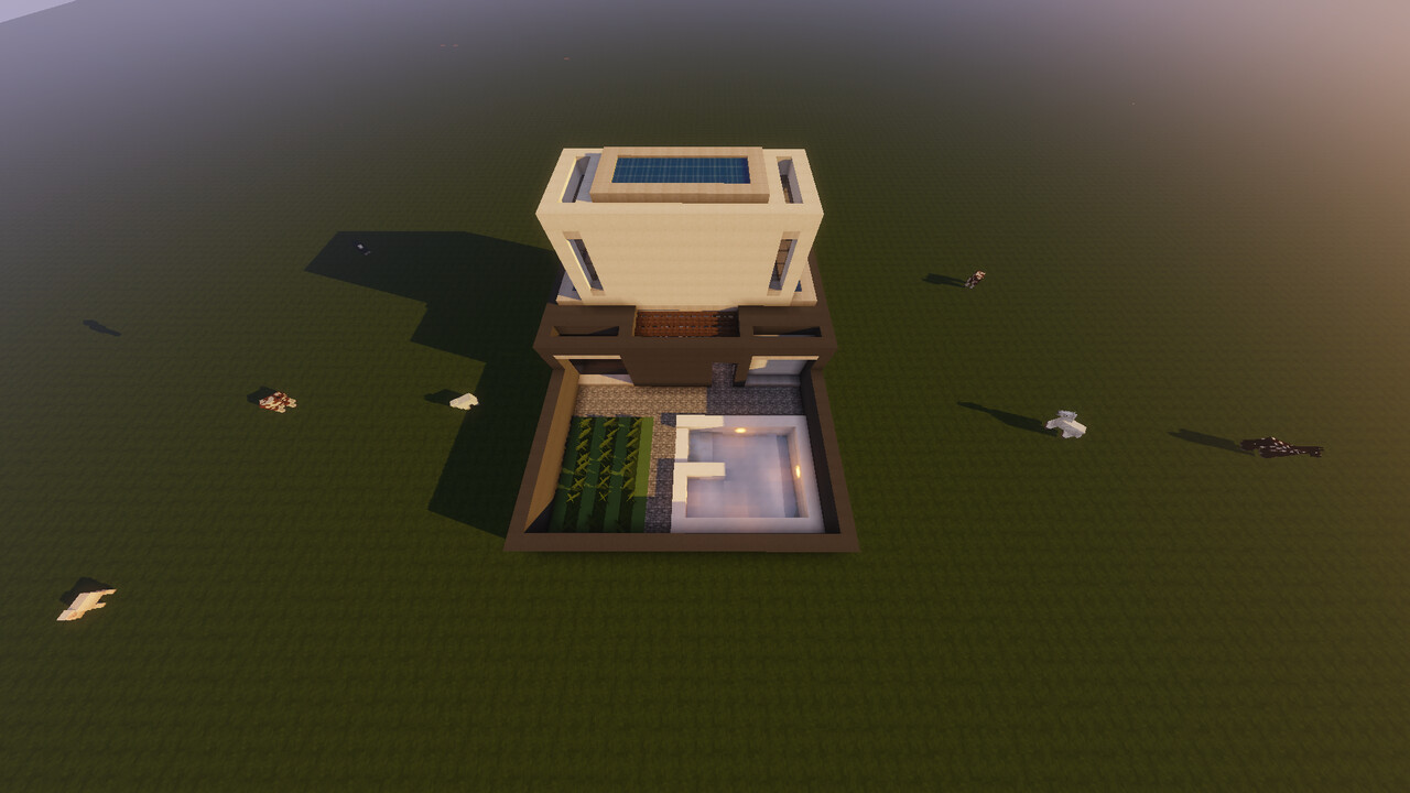 Modern Cube House Minecraft Map