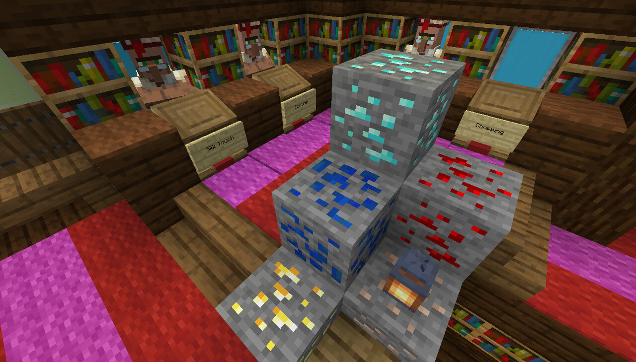 Enchanted Medieval Library Minecraft Map