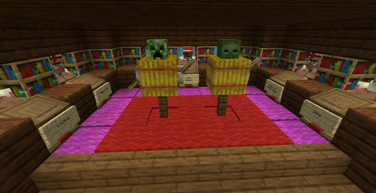 Enchanted Medieval Library Minecraft Map