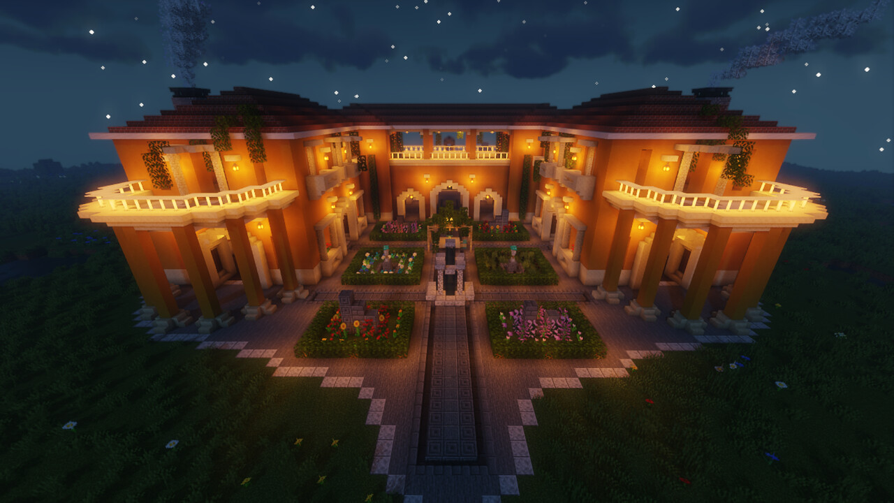 Minecraft Mediterranean Villa Minecraft Map
