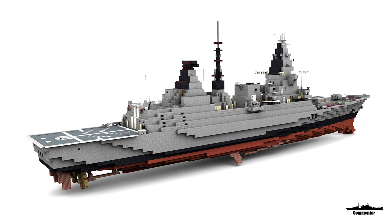 HMS Diamond 1:1 Scale Daring class Ft SCJackson Minecraft Map