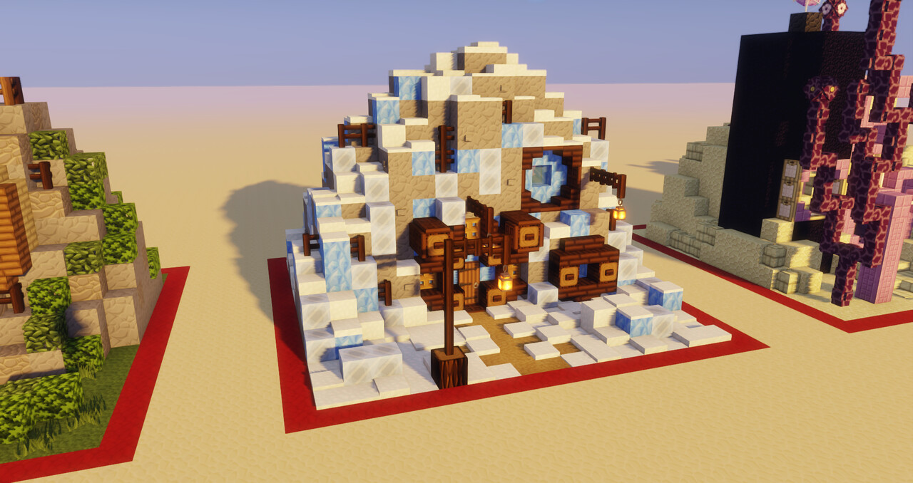 6 Easy Minecraft Hobbit Bases - Simple Mountain House Builds with full ...