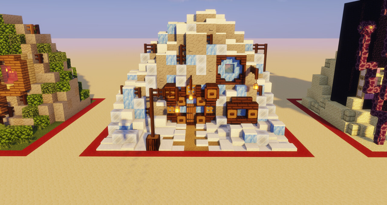 6 Easy Minecraft Hobbit Bases - Simple Mountain House Builds with full ...