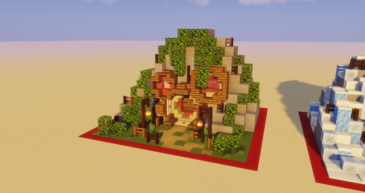 6 Easy Minecraft Hobbit Bases - Simple Mountain House Builds with full ...