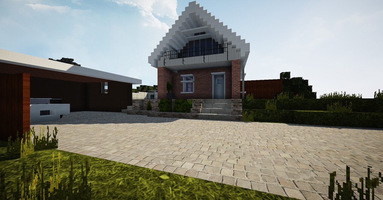 Danish 70's 2-story house | TRS | Rosenparken 37, 9240 Nibe Minecraft Map