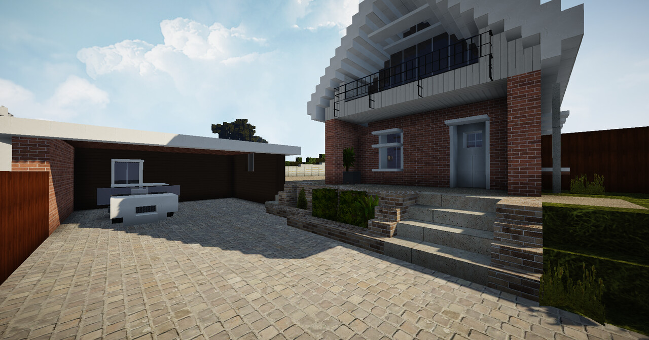 Danish 70's 2-story house | TRS | Rosenparken 37, 9240 Nibe Minecraft Map