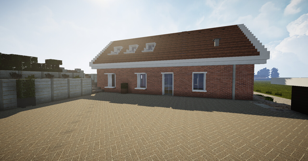 Danish 70's 2-story house | TRS | Rosenparken 37, 9240 Nibe Minecraft Map
