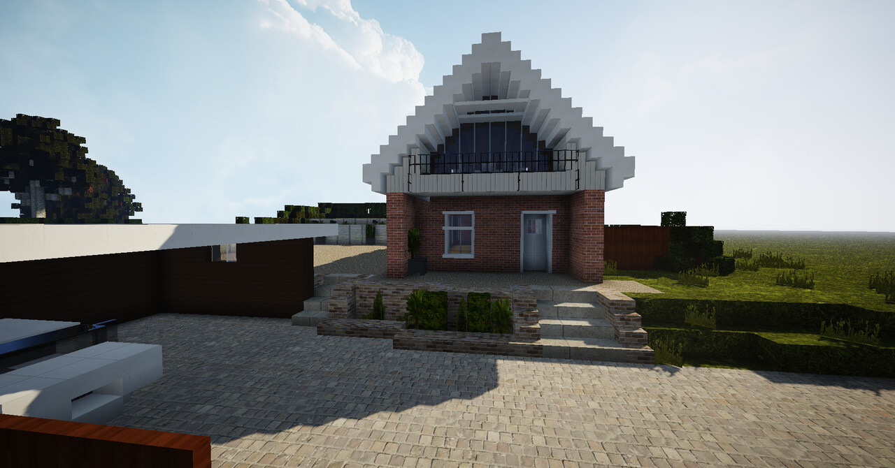 Danish 70's 2-story house | TRS | Rosenparken 37, 9240 Nibe Minecraft Map
