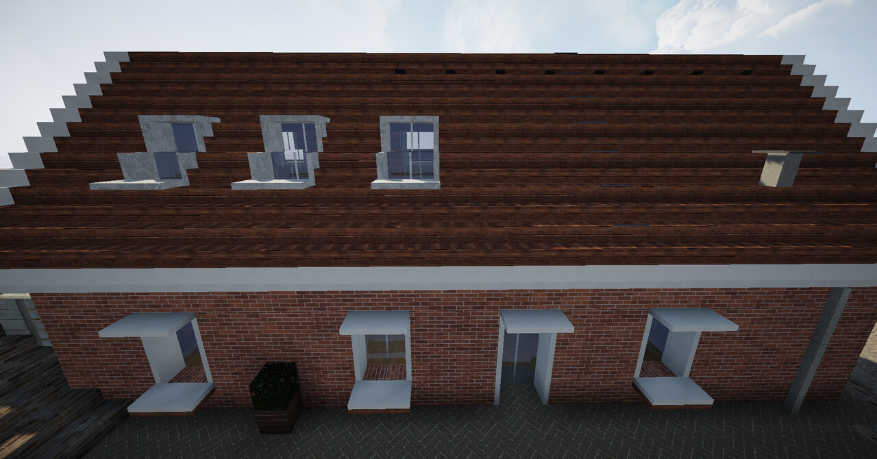 Danish 70's 2-story house | TRS | Rosenparken 37, 9240 Nibe Minecraft Map