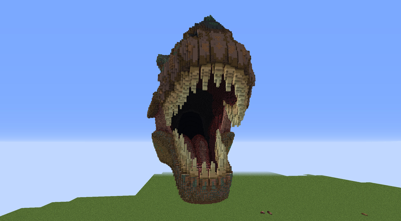 T-Rex head Minecraft Map