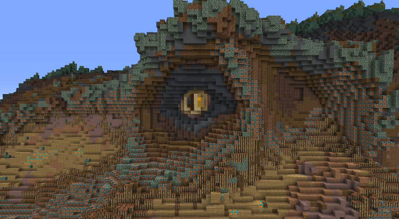 T-Rex head Minecraft Map