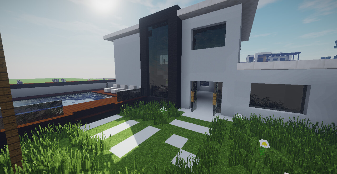 Modern House #12 + schematics Minecraft Map