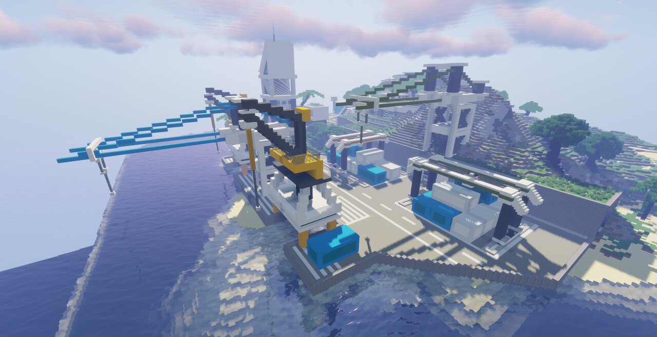 Futuristic City #6 - Cargo Port Minecraft Map