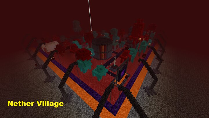 Nether Village Minecraft Map