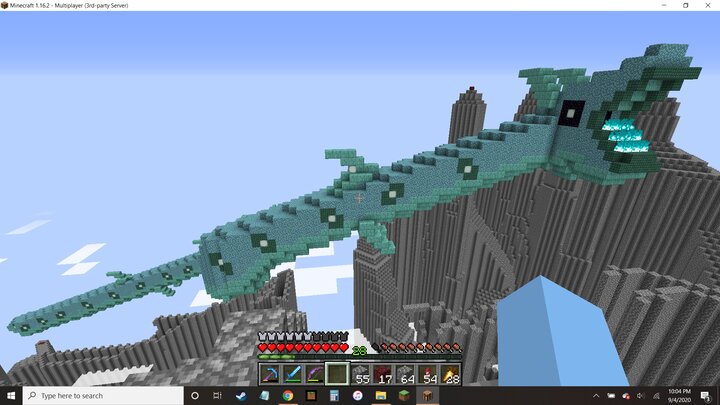 Dragon & Map Art Minecraft Map