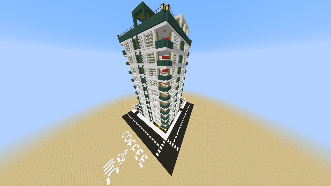 Modern Building with Bakery Minecraft Map
