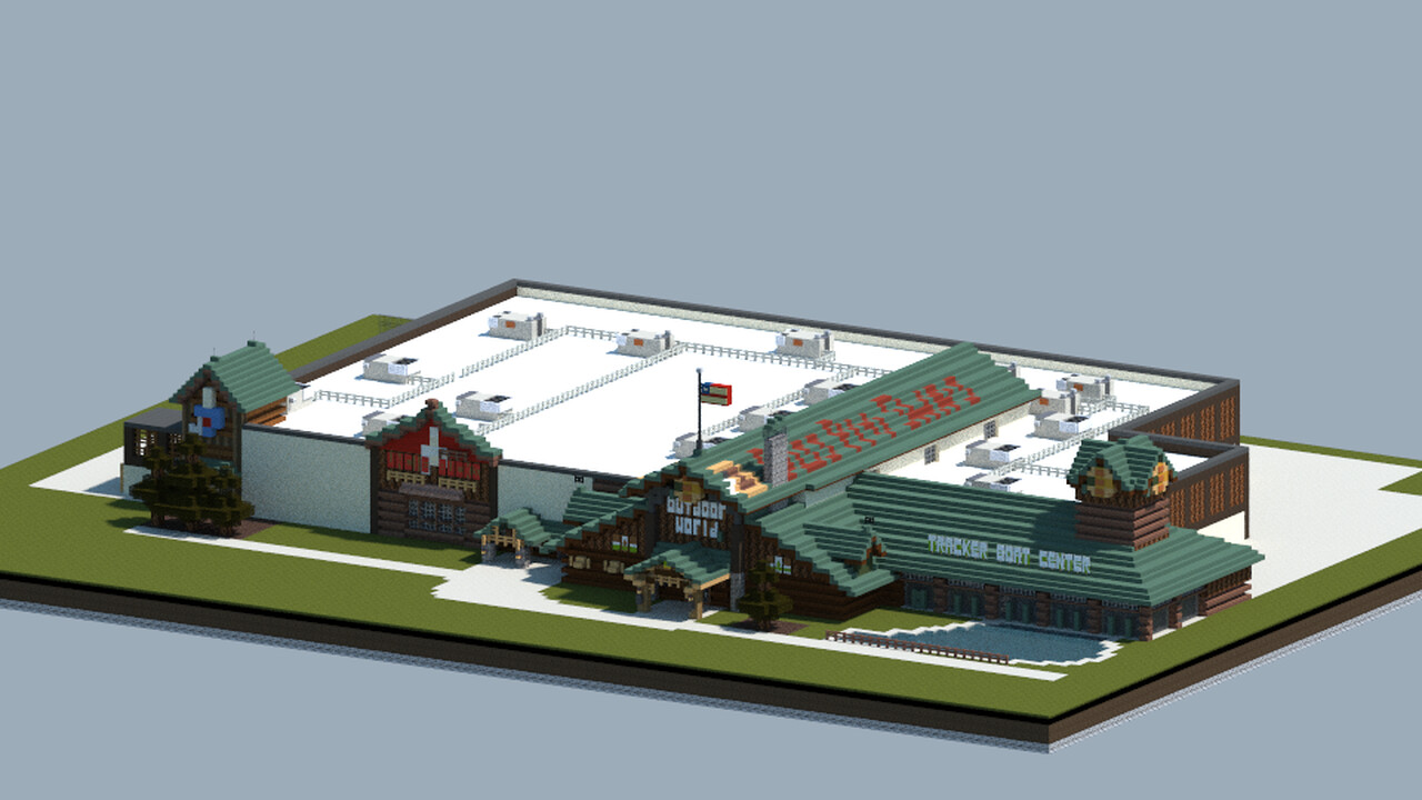 Bass Pro Shop #1 [With interior and download] Minecraft Map