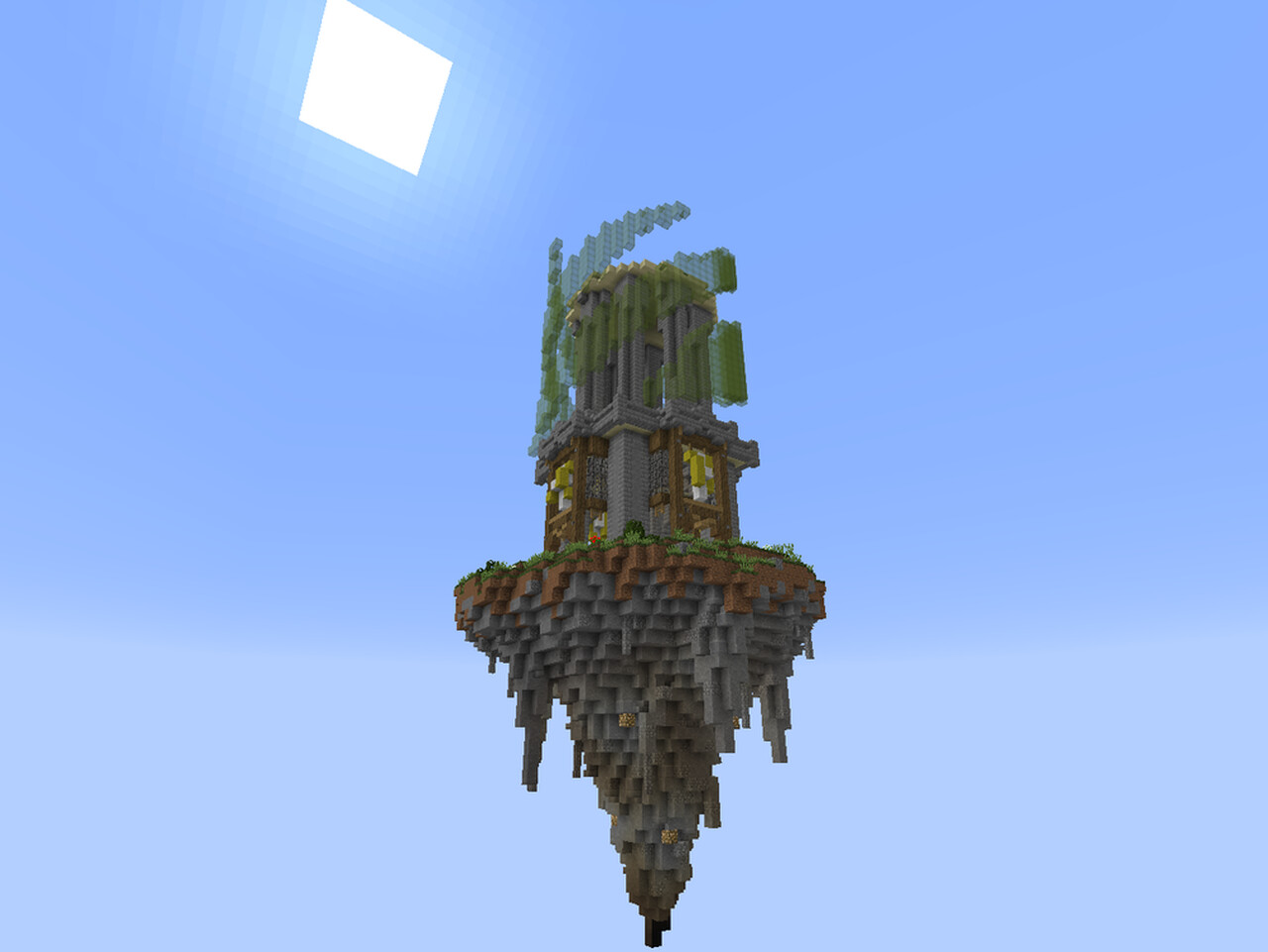 Minecraft Skyblock/Skywars Spawn (Magic Tower) Minecraft Map