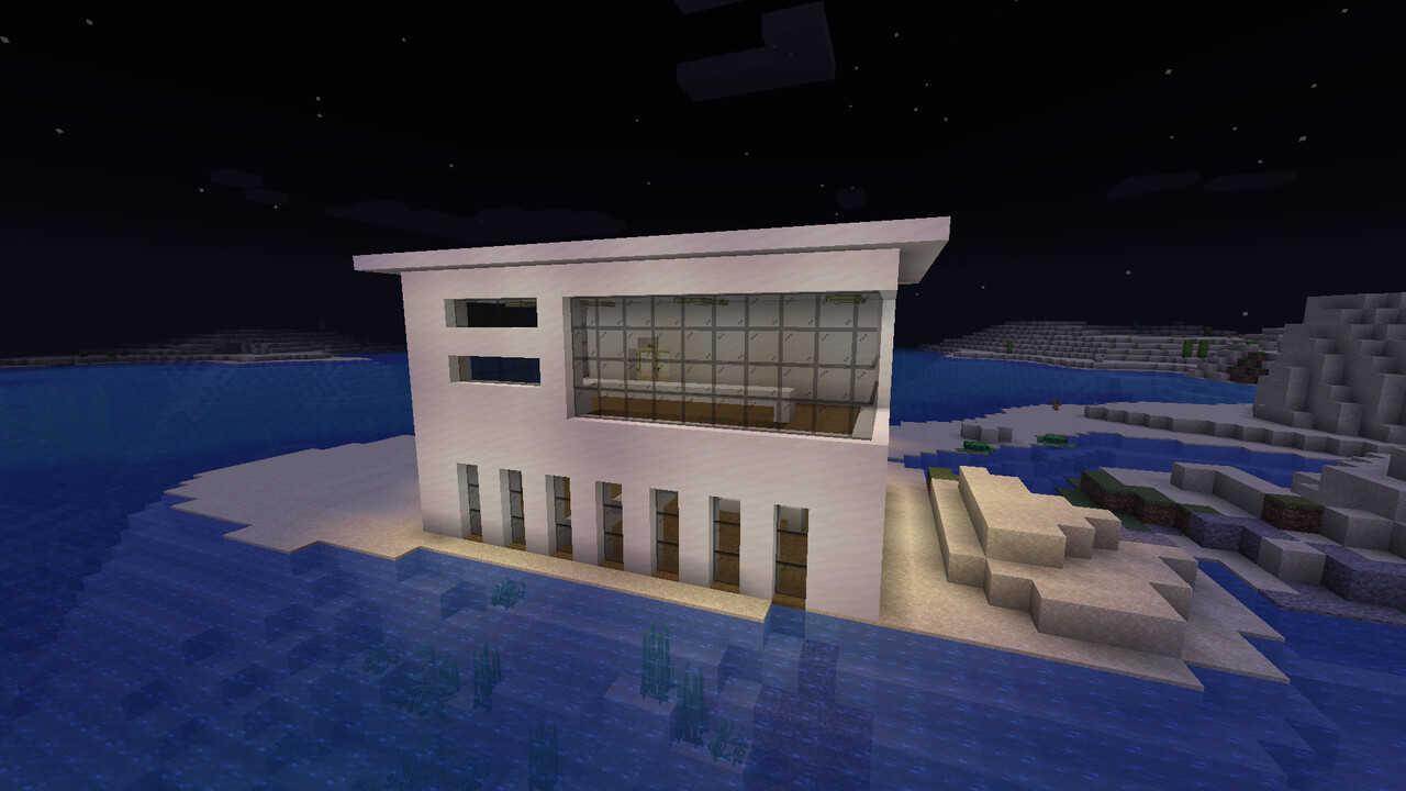Modern Beach House Minecraft Map