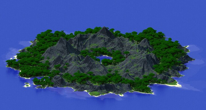 TROPICAL ISLAND | WORLD PAINTER Minecraft Map