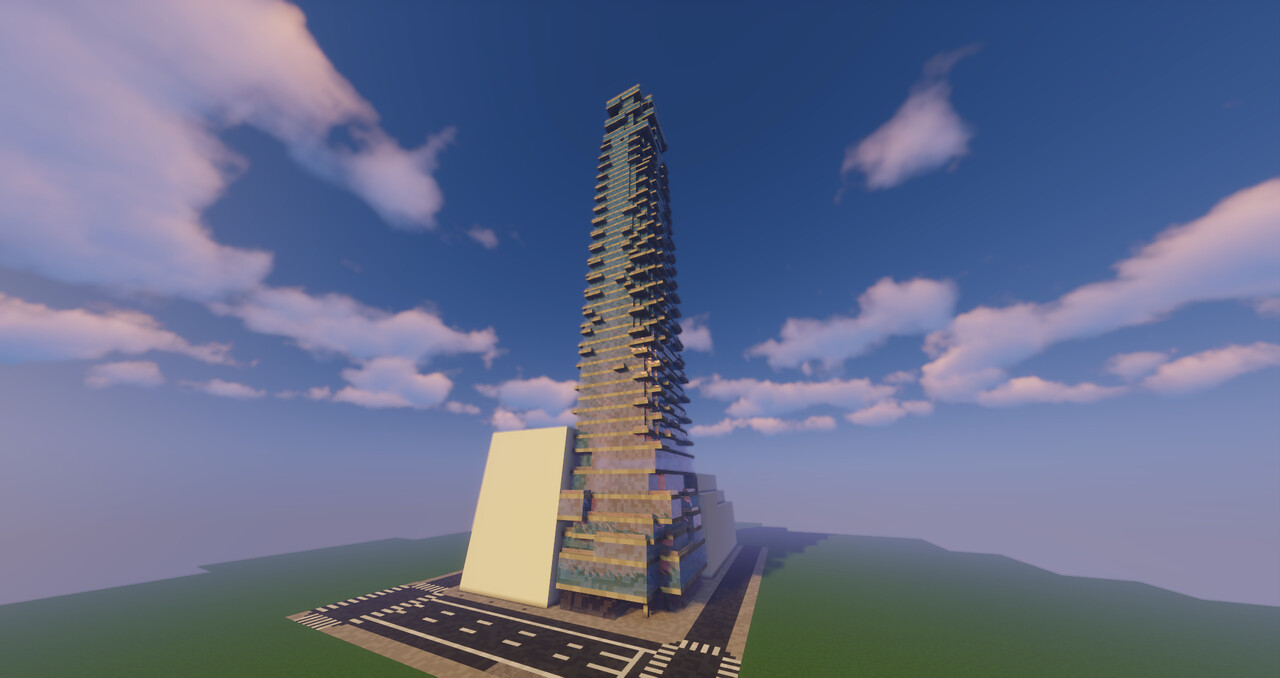 Jenga Tower (Skyscraper), New York City | 1:1 Recreation Minecraft Map